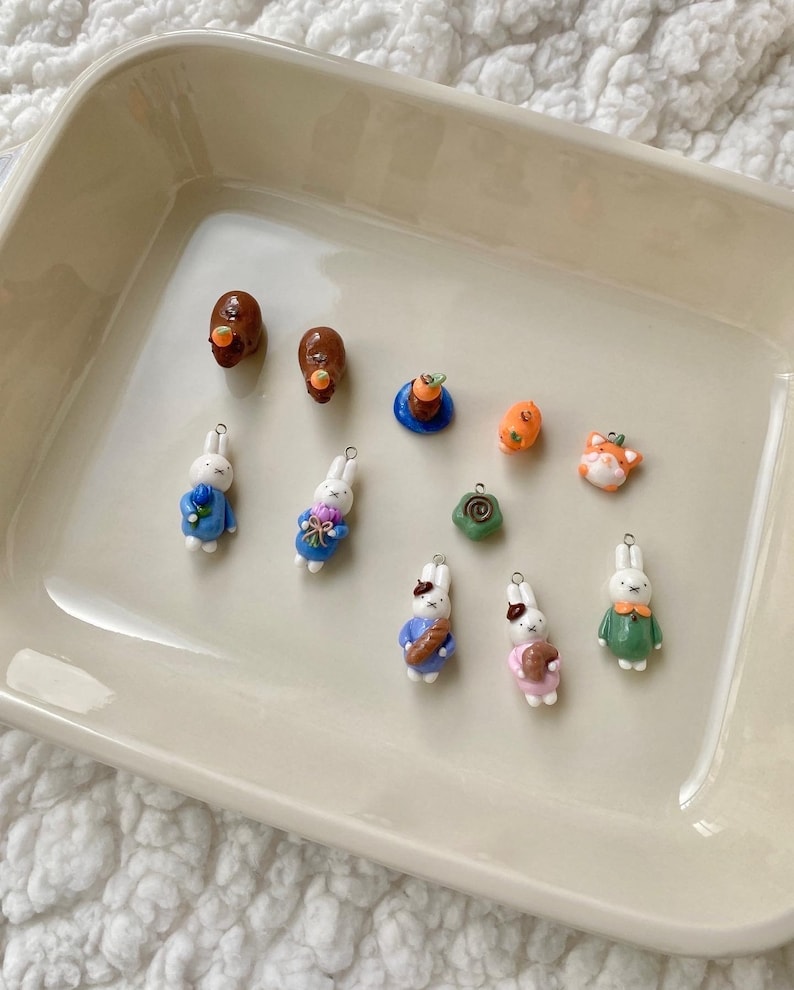 Handmade Clay Miffy Charm (custom) - Etsy