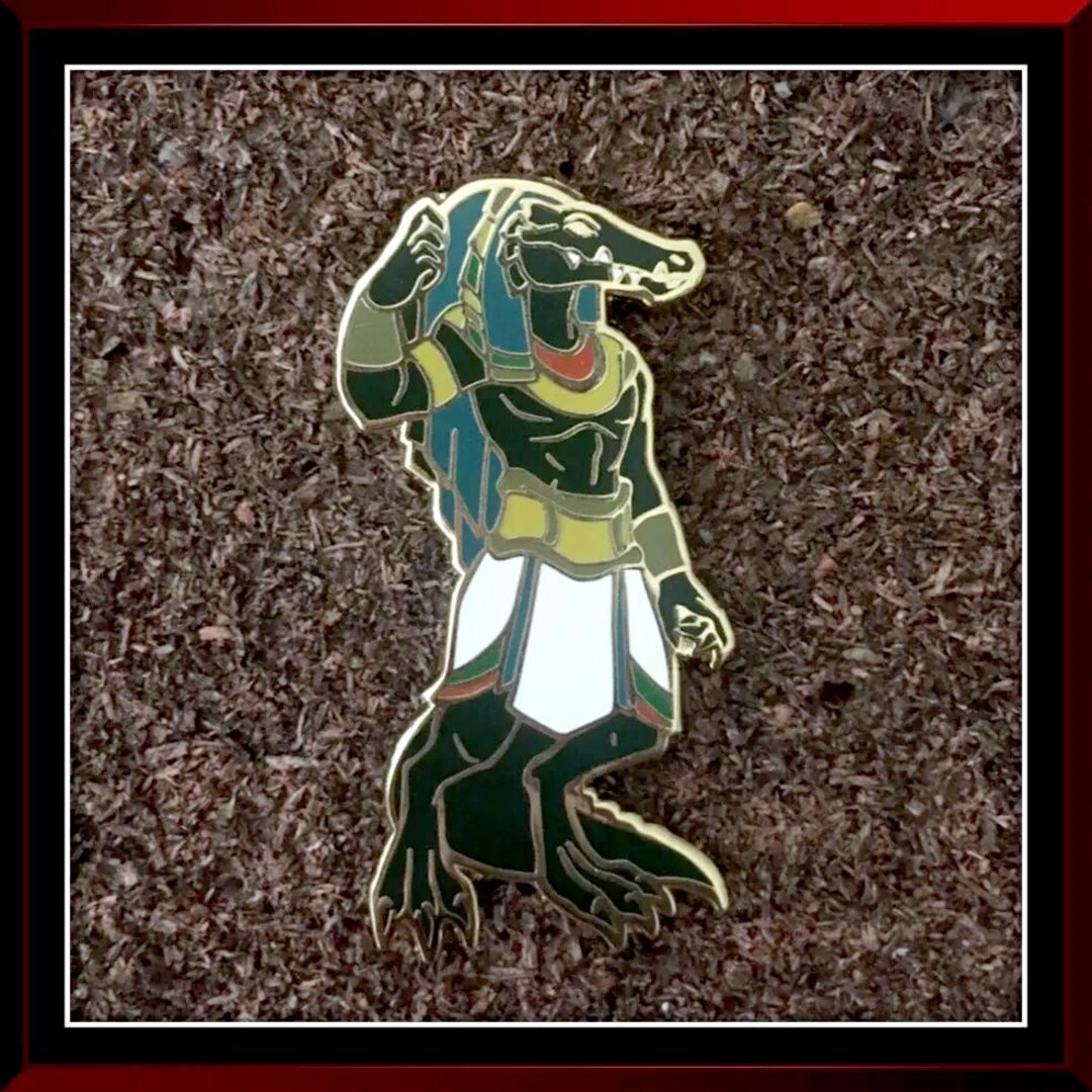 Sobek - God of Power - Hard Enamel Pin - Etsy