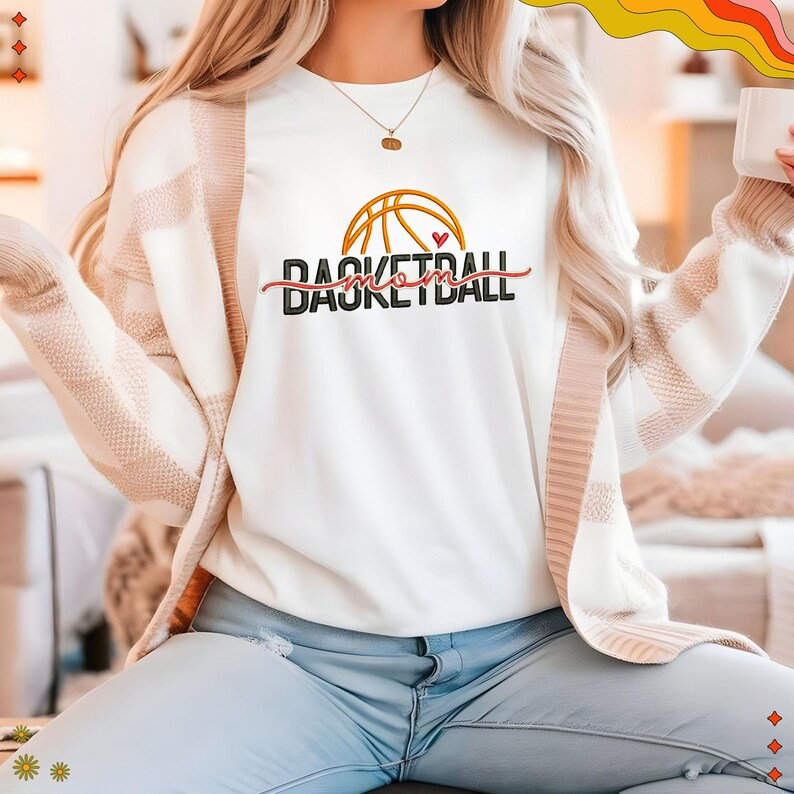 Basketball Mom Embroidery Design – Sports Machine Pattern (instant ...