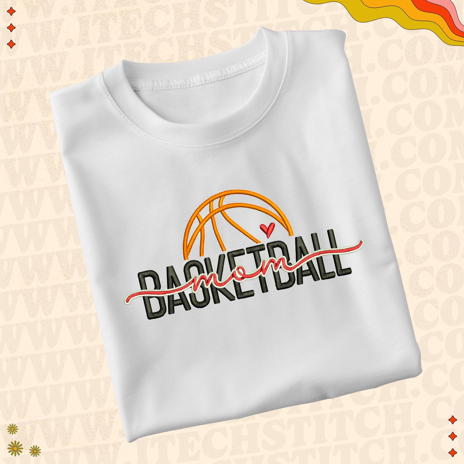 Basketball Mom Embroidery Design – Sports Machine Pattern (instant ...