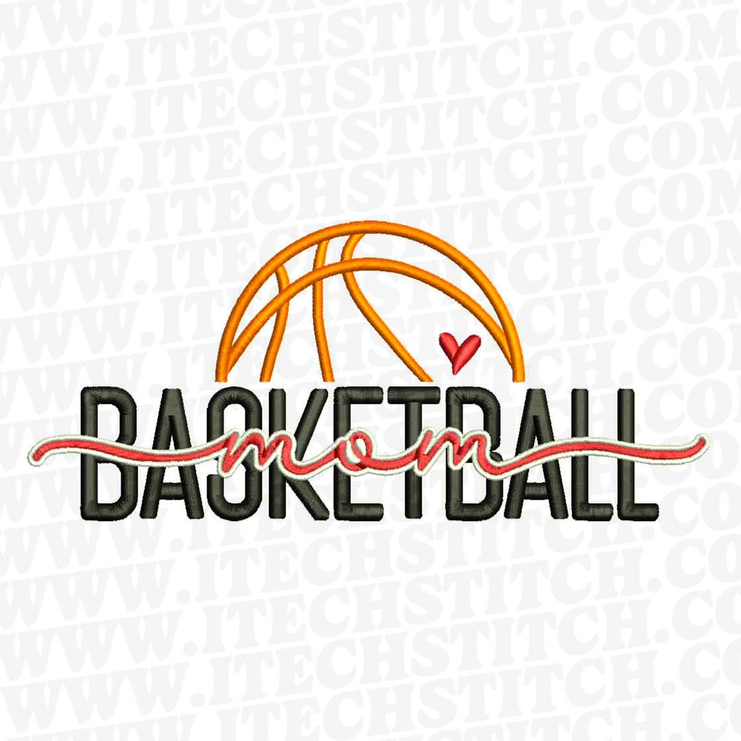 Basketball Mom Embroidery Design – Sports Machine Pattern (instant ...