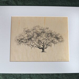 Old Oak Tree Print Wood Wall Decor Fine Art Print on Wood - Etsy