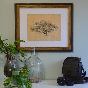 Old Oak Tree Print Wood Wall Decor Fine Art Print on Wood - Etsy