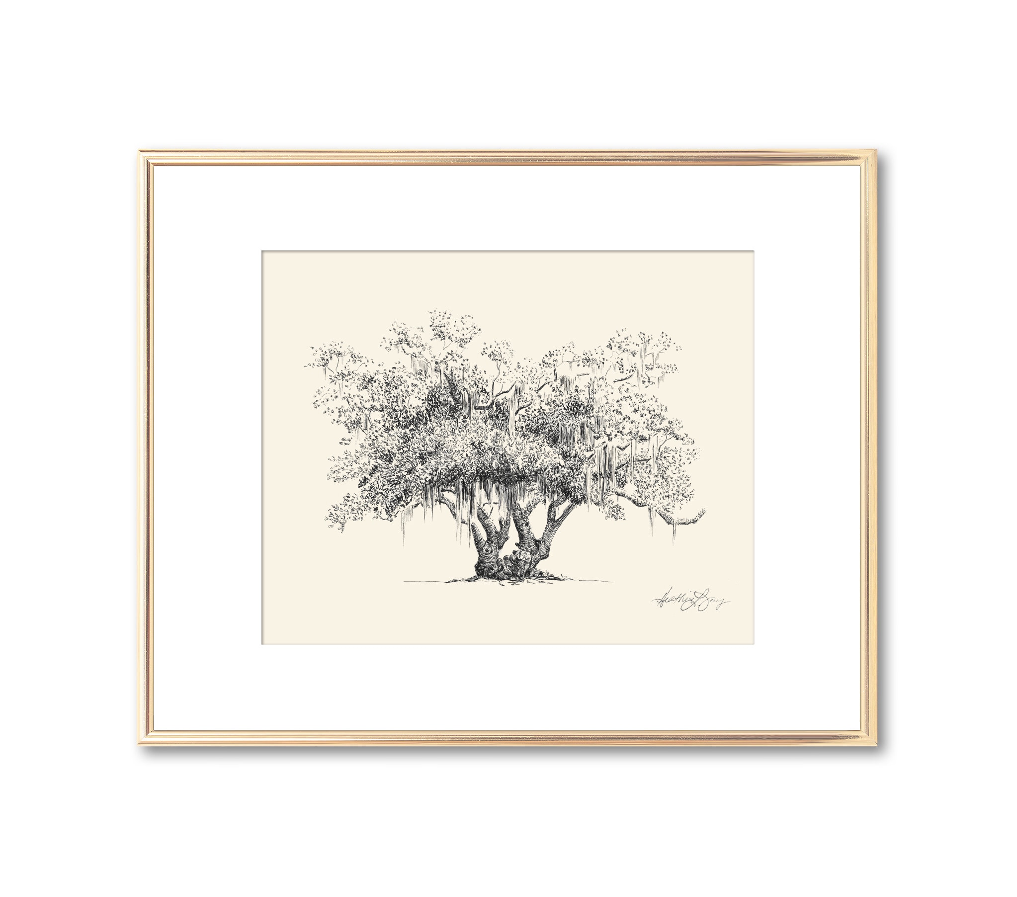 Old Oak Tree Print Nature Lover Gift Couple Gift - Etsy