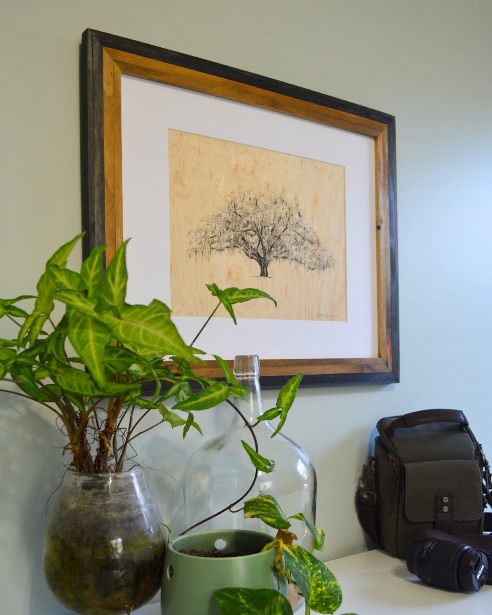 Candler Oak Tree Print Savannah Georgia Art Line Drawing - Etsy