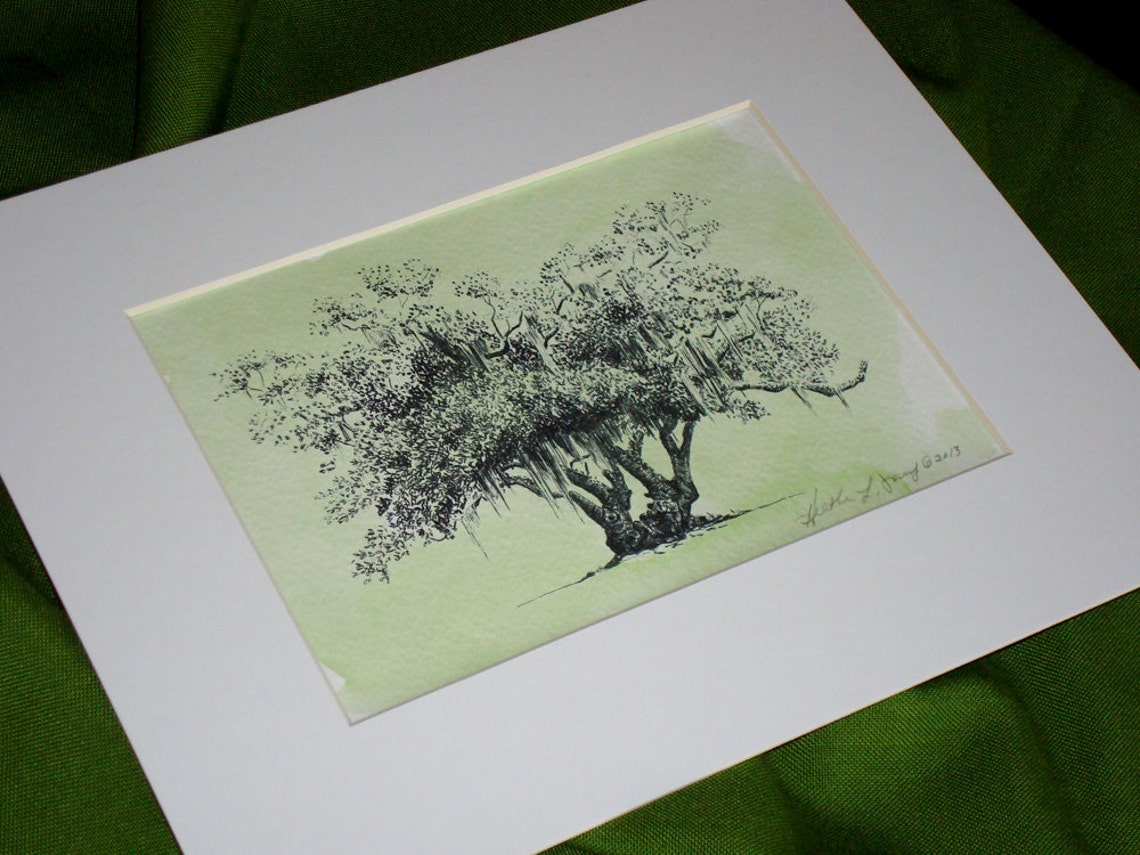 Old Oak Tree Print Watercolor Painting Fine Art Print - Etsy