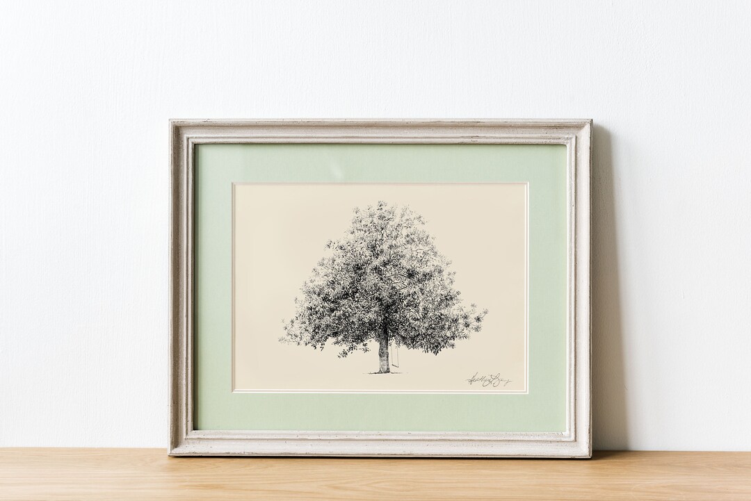 Magnolia Tree Drawing - Fine Art Print - Nature Inspired Art ...