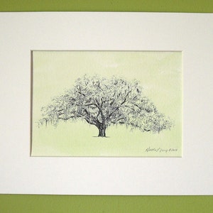 Old Oak Tree Print Watercolor Painting Fine Art Print | Etsy