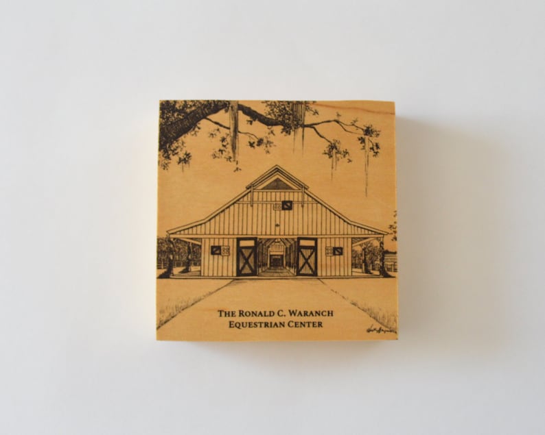 SCAD Equestrian Center Wood Wall Art Savannah Georgia Gift - Etsy