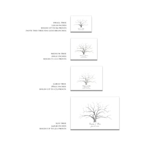 Personalized Thumbprint Tree Wedding Guest Book Alternative - Southern ...