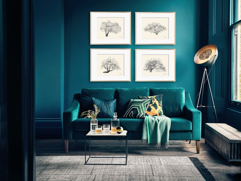 Ophelia Oak Tree Live Oak Drawing Fine Art Signed Tree | Etsy