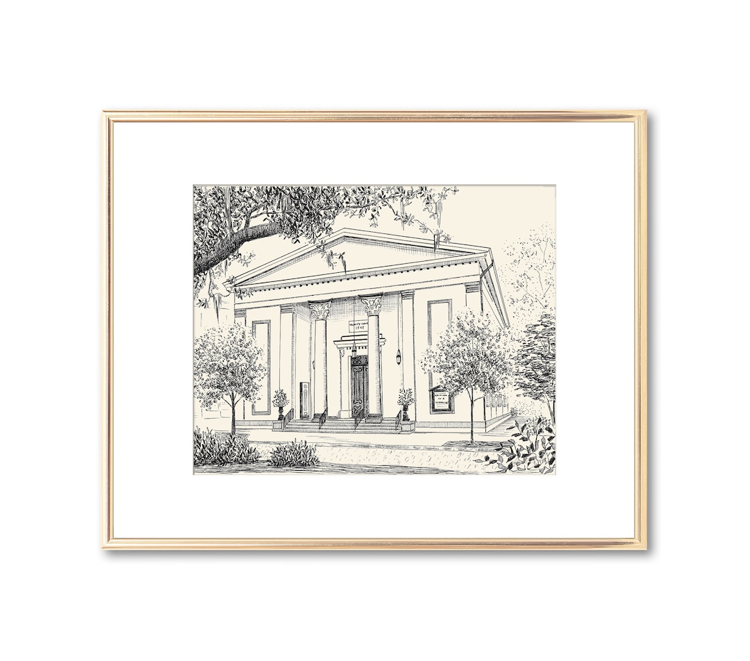 Trinity United Methodist Church - Savannah Georgia - Fine Art Giclee ...