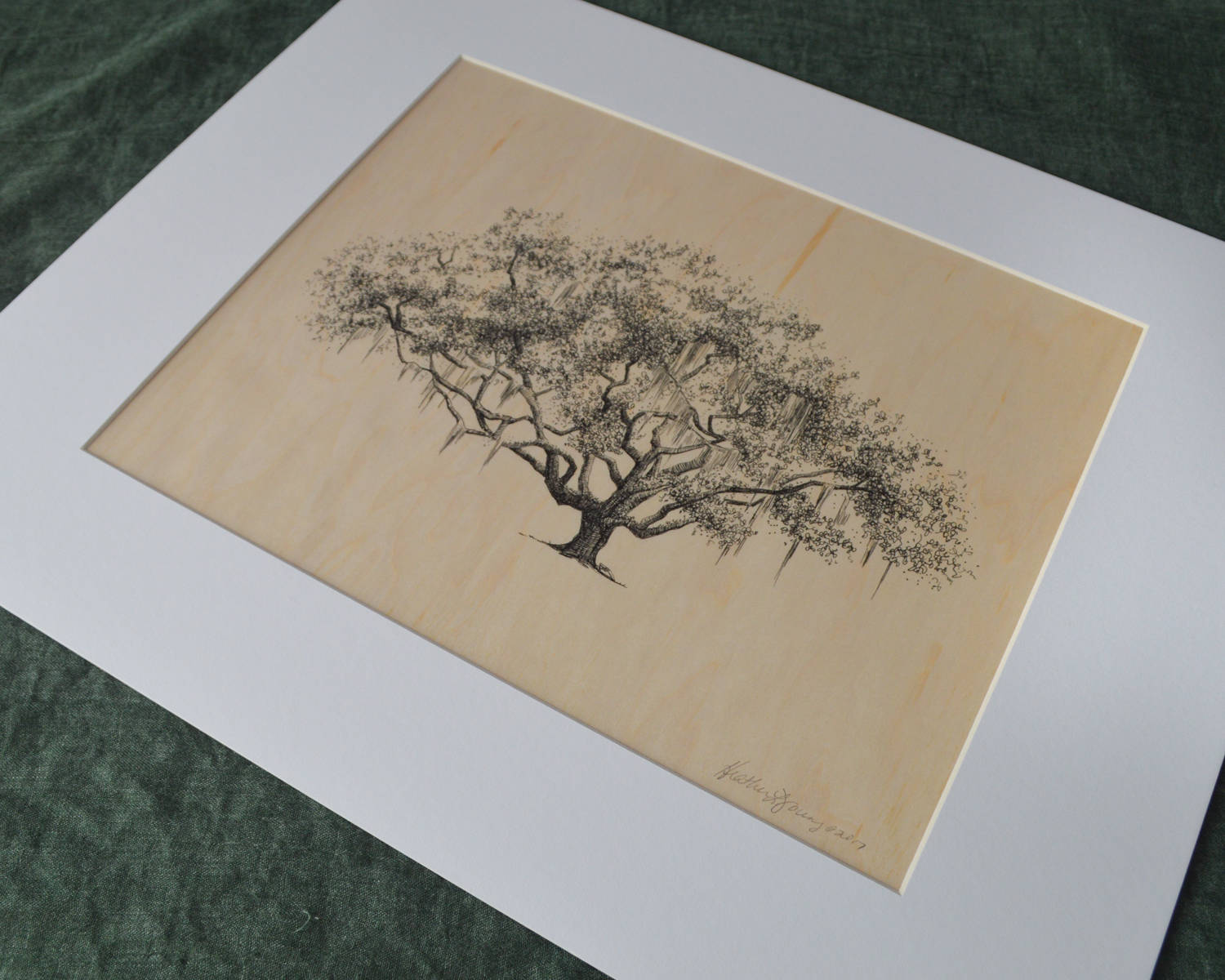 Old Oak Tree Print Wood Wall Decor Fine Art Print on Wood | Etsy