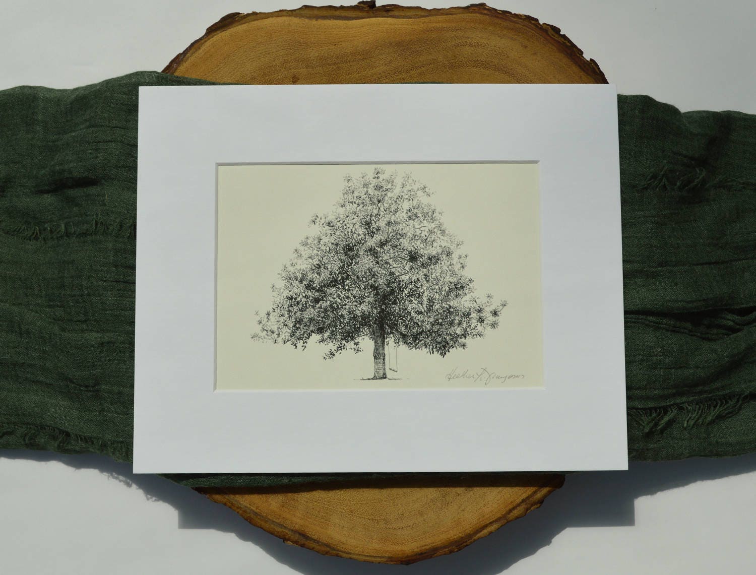 Magnolia Tree Drawing Fine Art Print Nature Inspired Art | Etsy