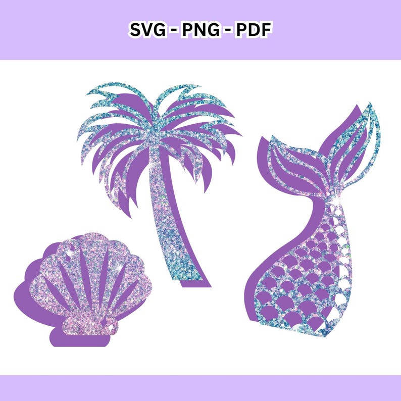Mermaid Tail SVG, Mermaid PNG, Mermaid Cut File, Mermaid Tail Bundle ...