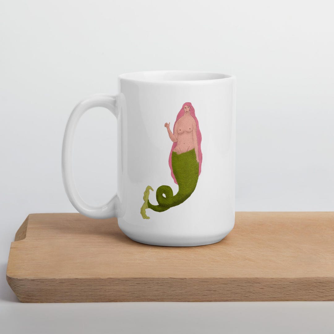 Mermaid Coffee Mug Mermaid Lover Mug Mermaid Art Mug Mermaid ...