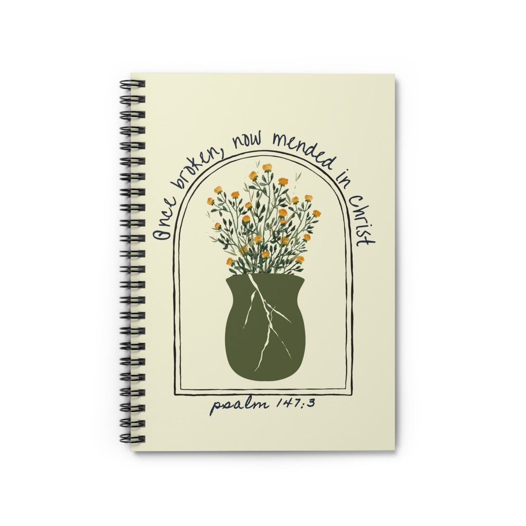 Pottery Inspired Prayer Spiral Journal, Bible Verse Notebook, Cute ...