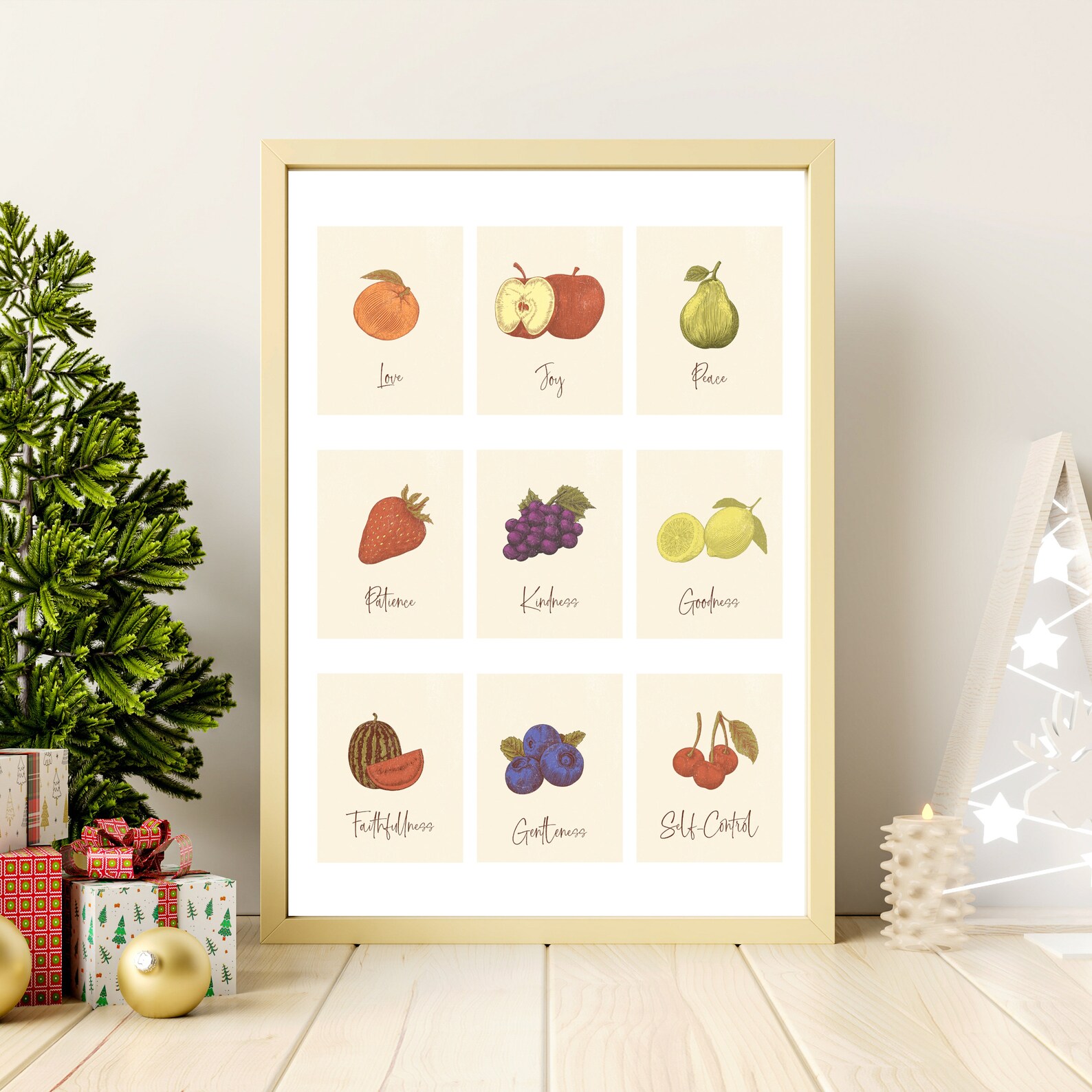 Fruits of the Spirit Christian Wall-art Digital Print Download Art ...