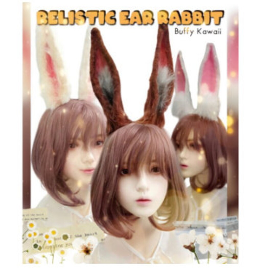 Headband Realistic Rabbit Character Game Anime Hololive Vtuber Cosplay ...