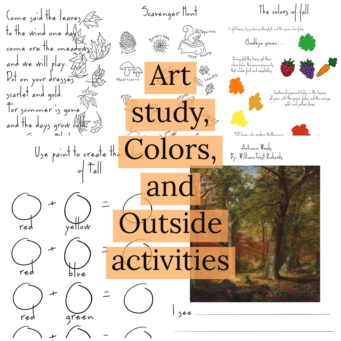 Fall/autumn Unit Study - Etsy