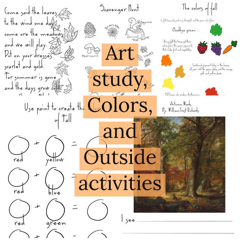 Fall/autumn Unit Study - Etsy