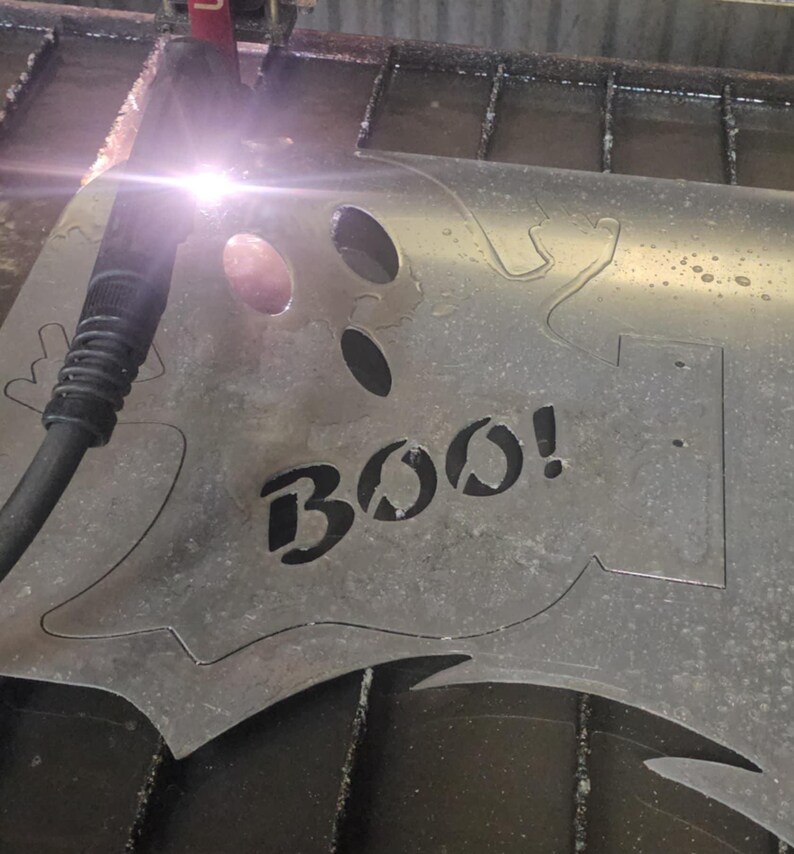 Funny Halloween Ghost Flipping off - CNC Plasma Laser Cut File (SVG DXF ...