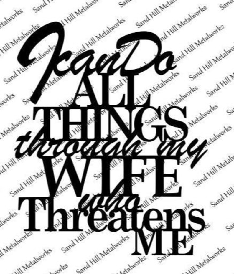 Funny Wife SVG DXF: CNC Plasma Laser Cut File - Etsy