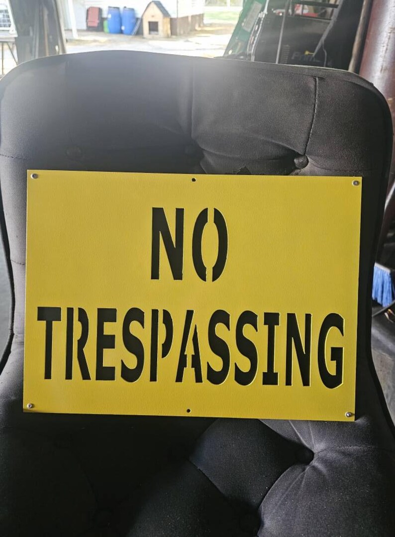 Private Property No Hunting Sign: SVG DXF CNC Laser Files (digital ...
