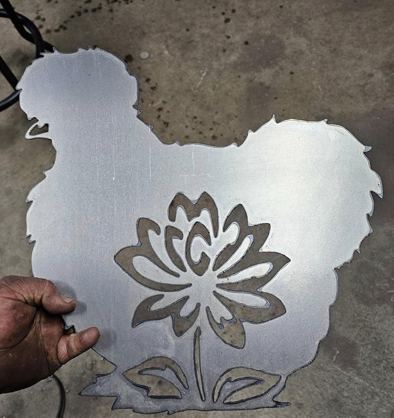 Silkie Chicken DXF SVG CNC Plasma Laser Waterjet Digital File - Etsy
