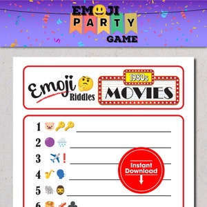 1980s Emoji Movie Game, Movie Emoji Pictionary Game, Games for the ...