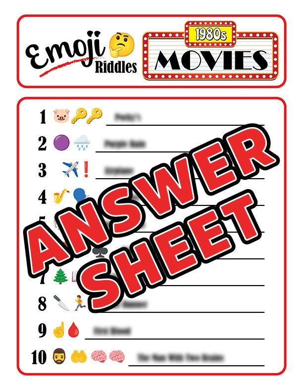 1980s Emoji Movie Game, Movie Emoji Pictionary Game, Games for the ...