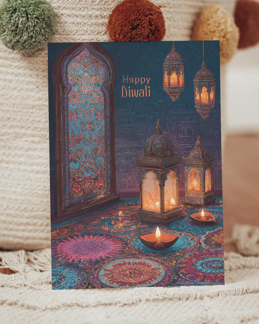 Diwali Greeting Card, Deepavali, Deepawali, Hindu New Year, Festival of ...