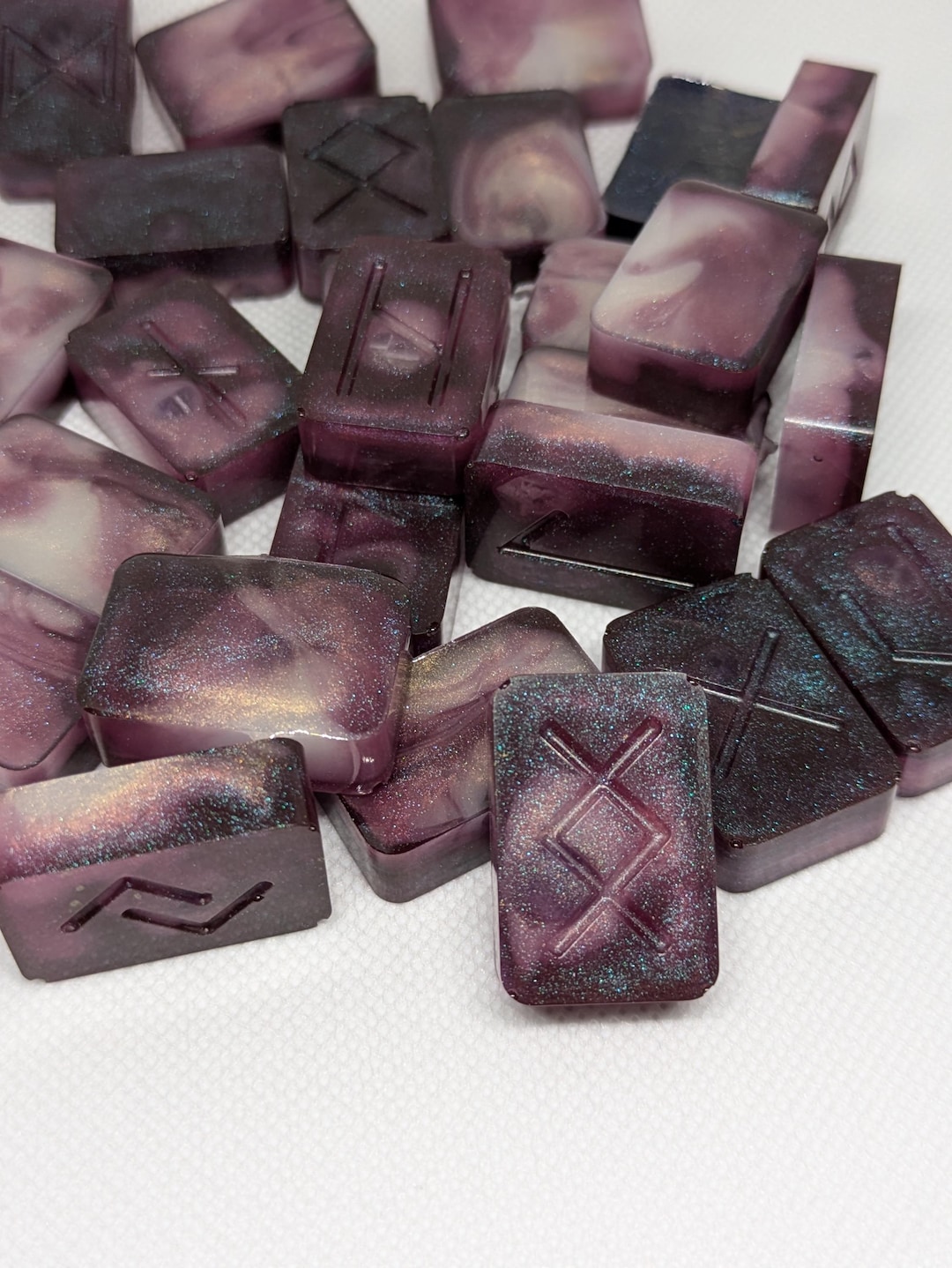 Handcrafted Resin Rune Set. Custom Epoxy Resin Nordicviking Runes ...