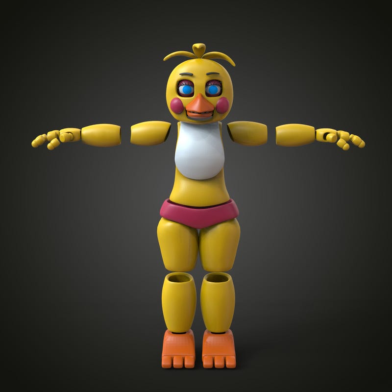 Toy Chica 3d Model - Etsy