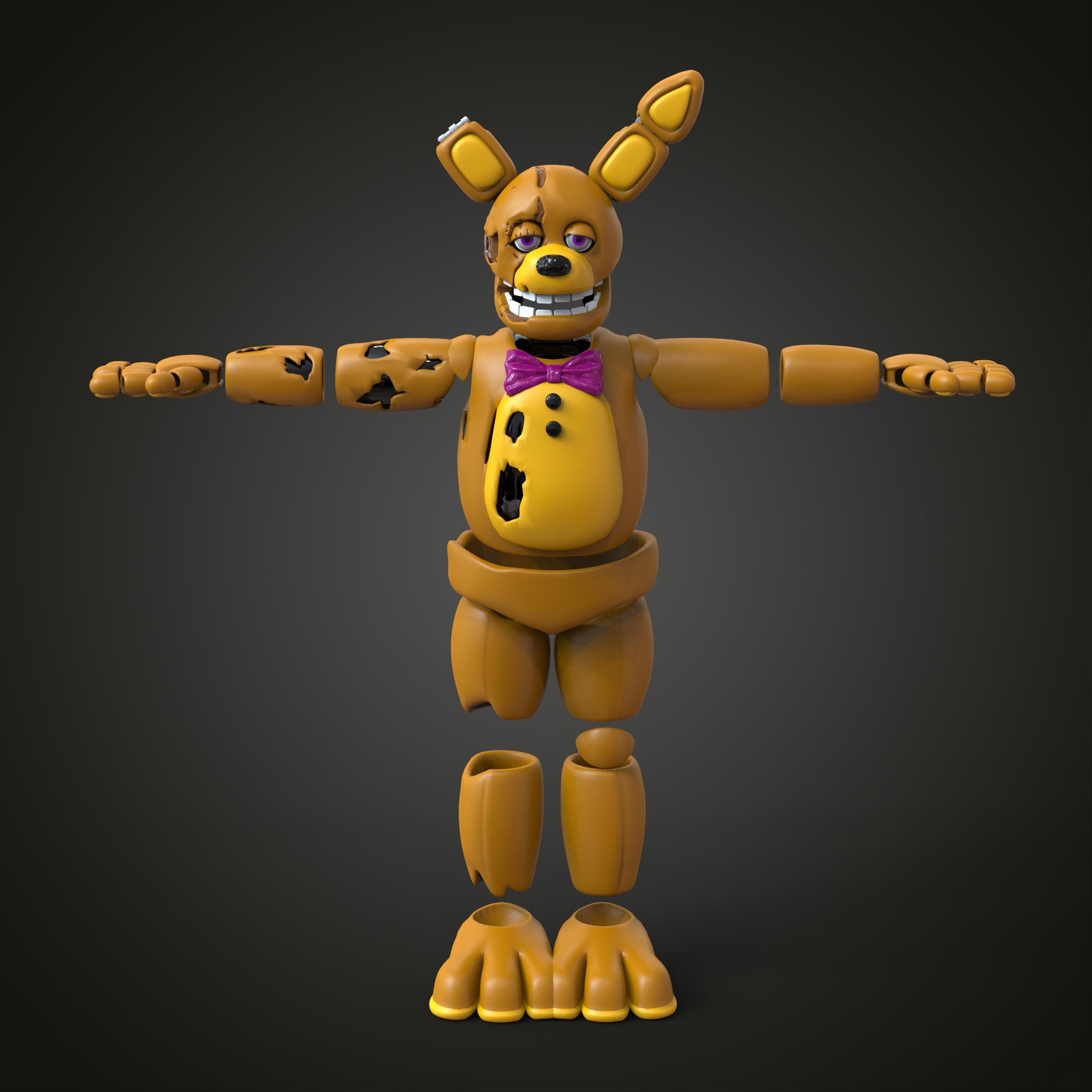 Spring Bonnie Withered Movie Version Custom Full Body Wearable Body ...