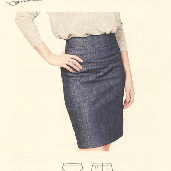 Zipper Back Pencil Skirt - Etsy