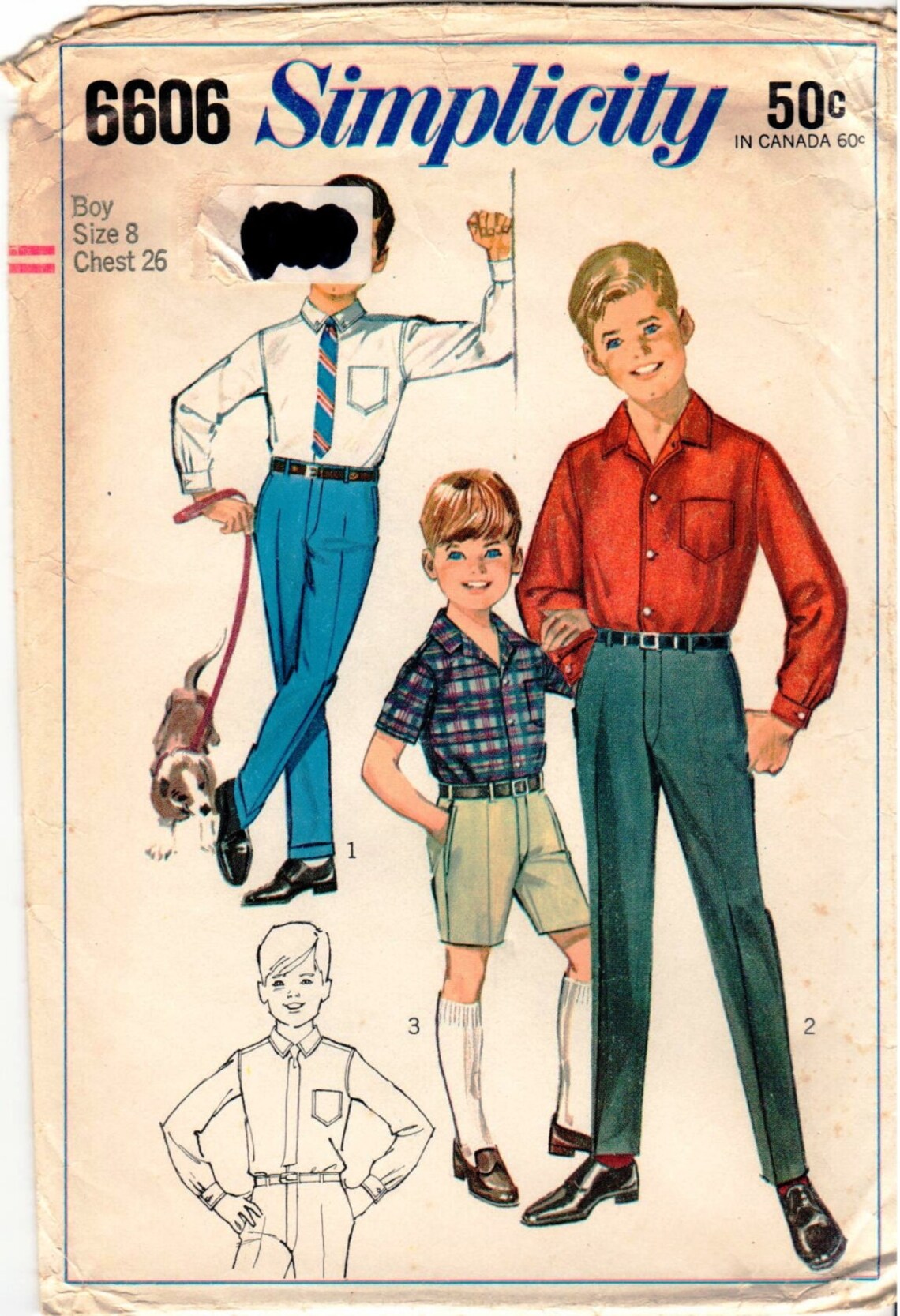 Simplicity Pattern 6606 Vintage Uncut Boys Pants and - Etsy