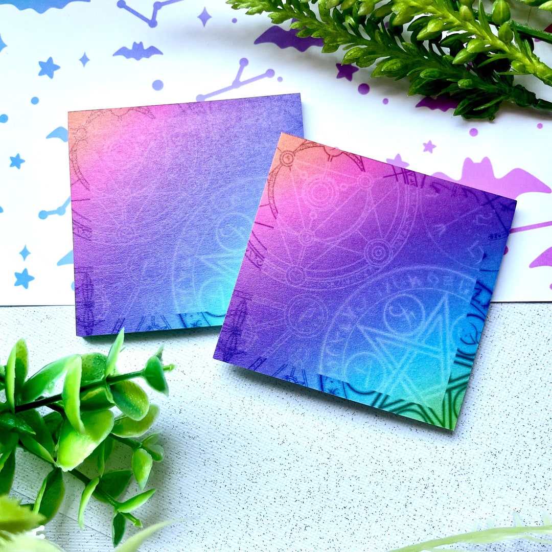 Rainbow Sigils Sticky Notes V2 - Etsy Australia