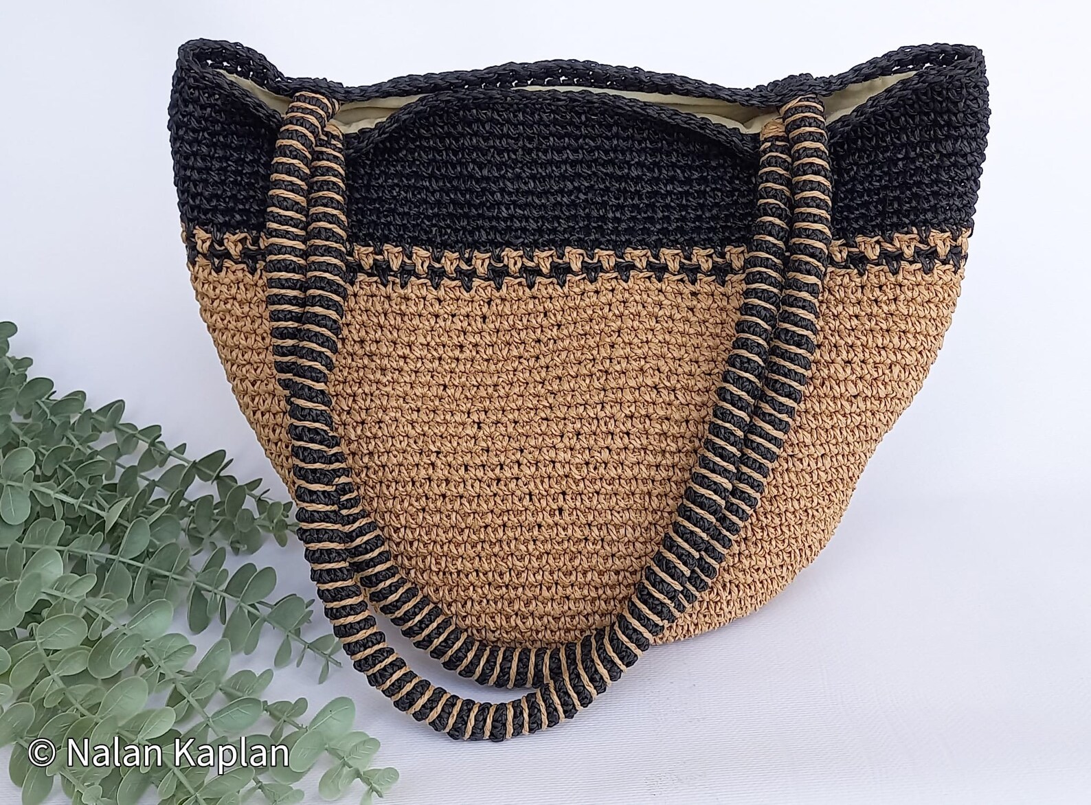 Handmade Paper Yarn Bag,paper Yarn Bag, Large Crochet Tote Bag , ,paper ...