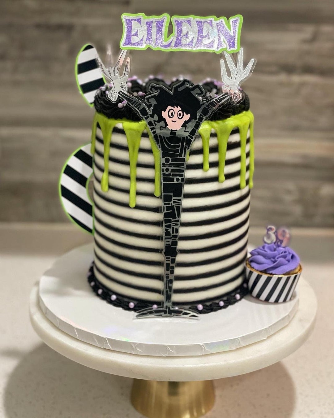 Scissorhands Cake Topper: Edward Birthday Party Decor - Etsy