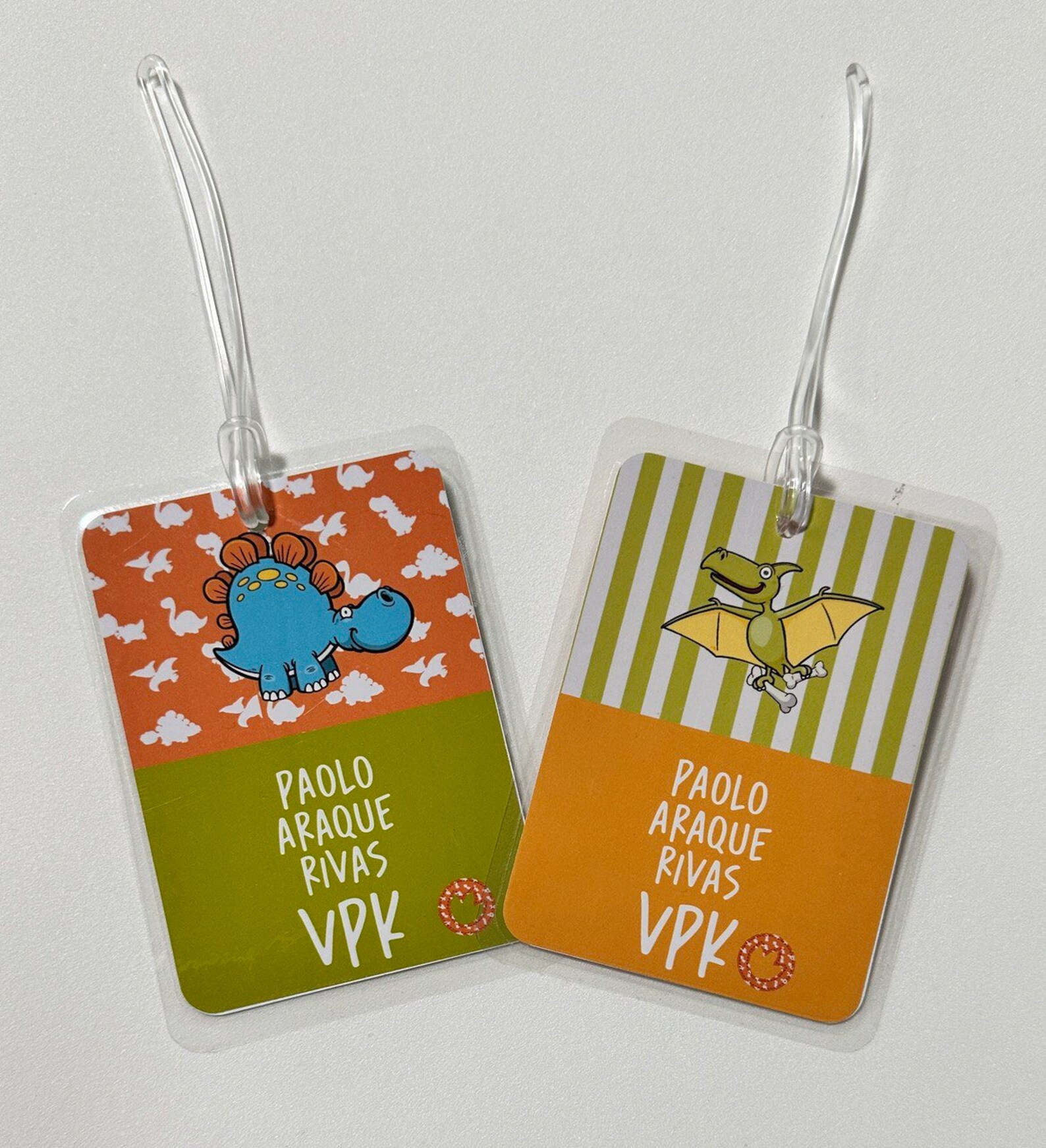 School Name Labels Set, Laminated Tags for Backpacks and Lunch Boxes ...