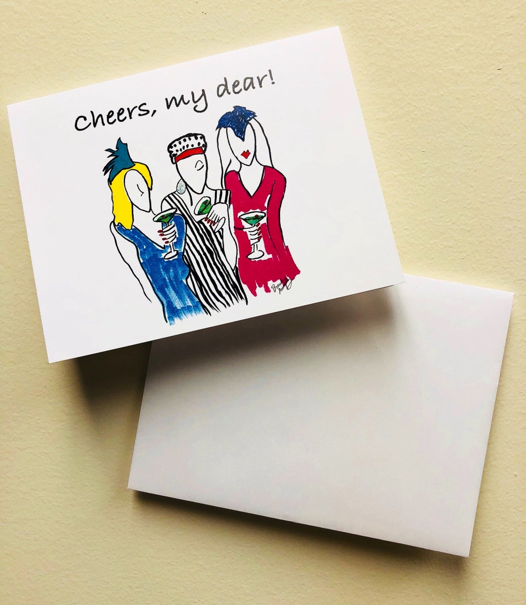 Smart Ass Birthday Card for Woman 3 Ladies With Cocktails Snarky Aging ...