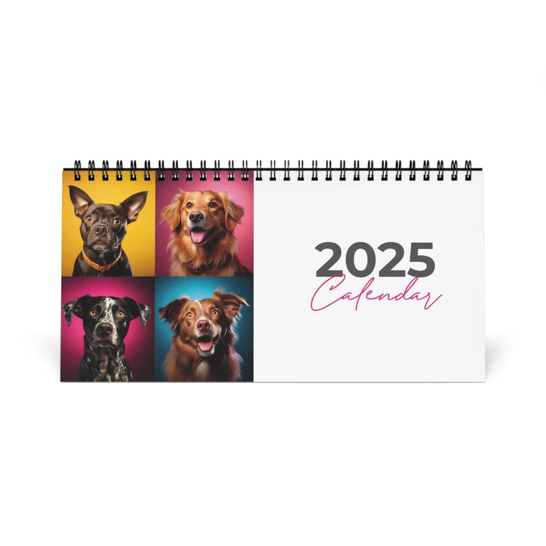 2025 Desk Calendar of Funny Dogs Perfect for Dog Lovers Monthly ...