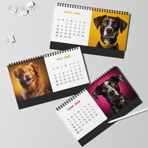 2025 Desk Calendar of Funny Dogs Perfect for Dog Lovers Monthly ...
