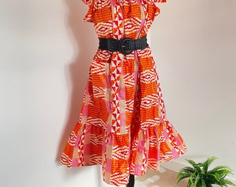 Ankara Wax Print Kaba Dress - Etsy