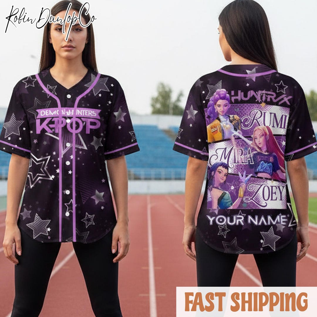 Custom Kpop Demon Hunters Baseball Jersey - Etsy