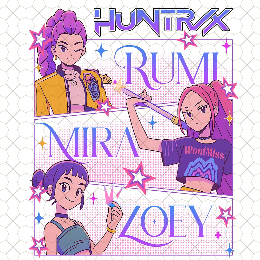 Kpop Demon Hunters Png, Kpop Demon Hunters Png, Kpop Huntrix Fan Gifts ...