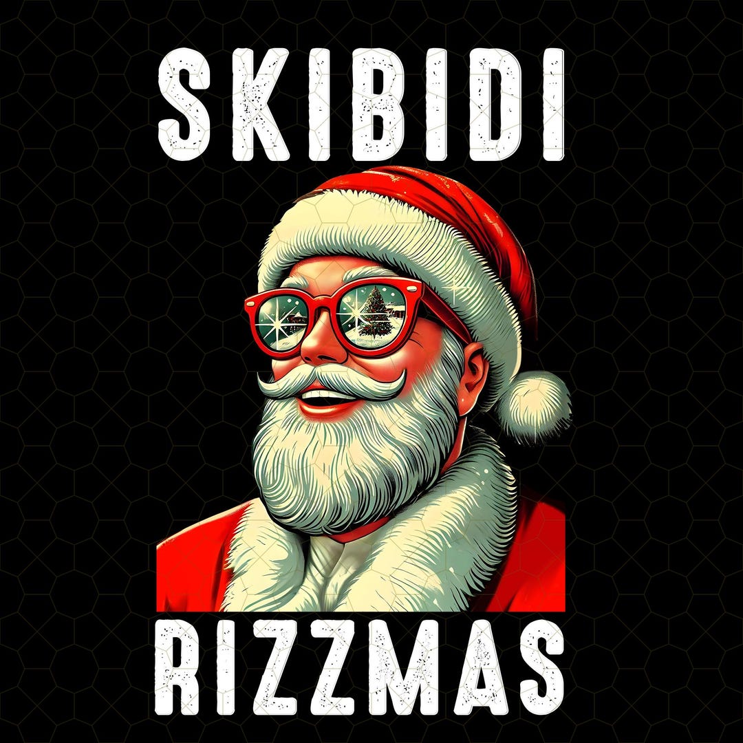 Skibidi Rizzmas Png, Merry Rizzmas Png, Santa Claus Rizz Png, Rude ...