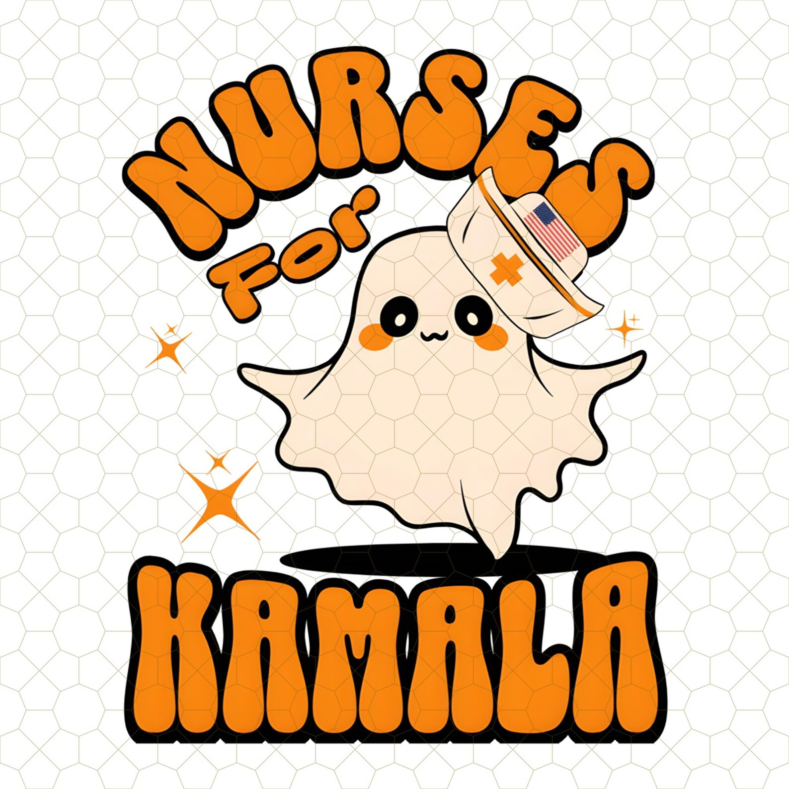 Nurses for Kamala Png, Spooky Ghost Nurse for Harris Halloween Png ...