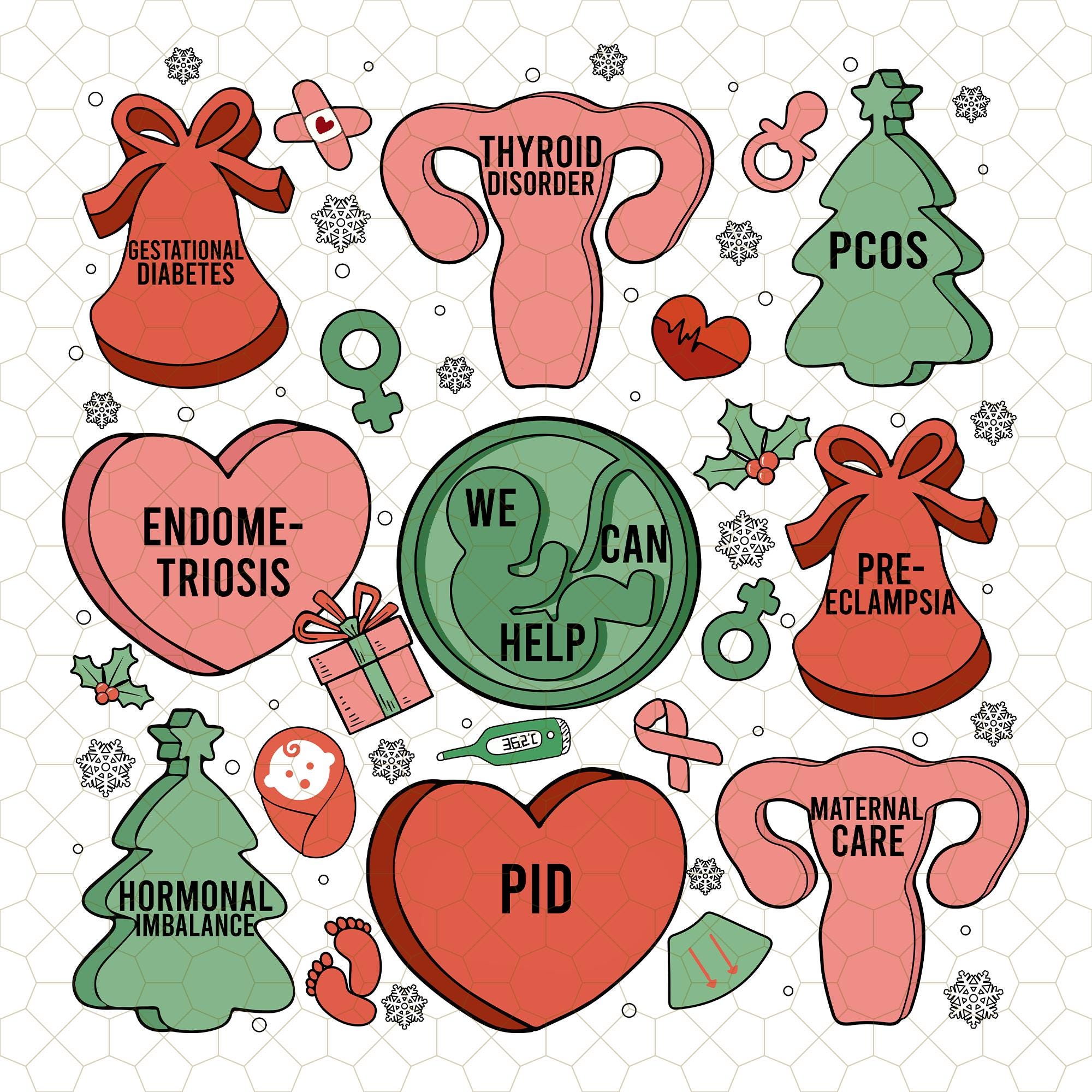 Christmas OBGYN Nurse Png, Ob-gyn Christmas Png, Labor and Delivery ...